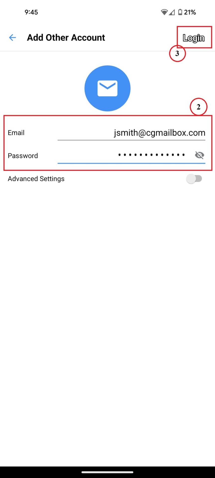 How to Setup Email on Android - Edison Mail - CGI Communications