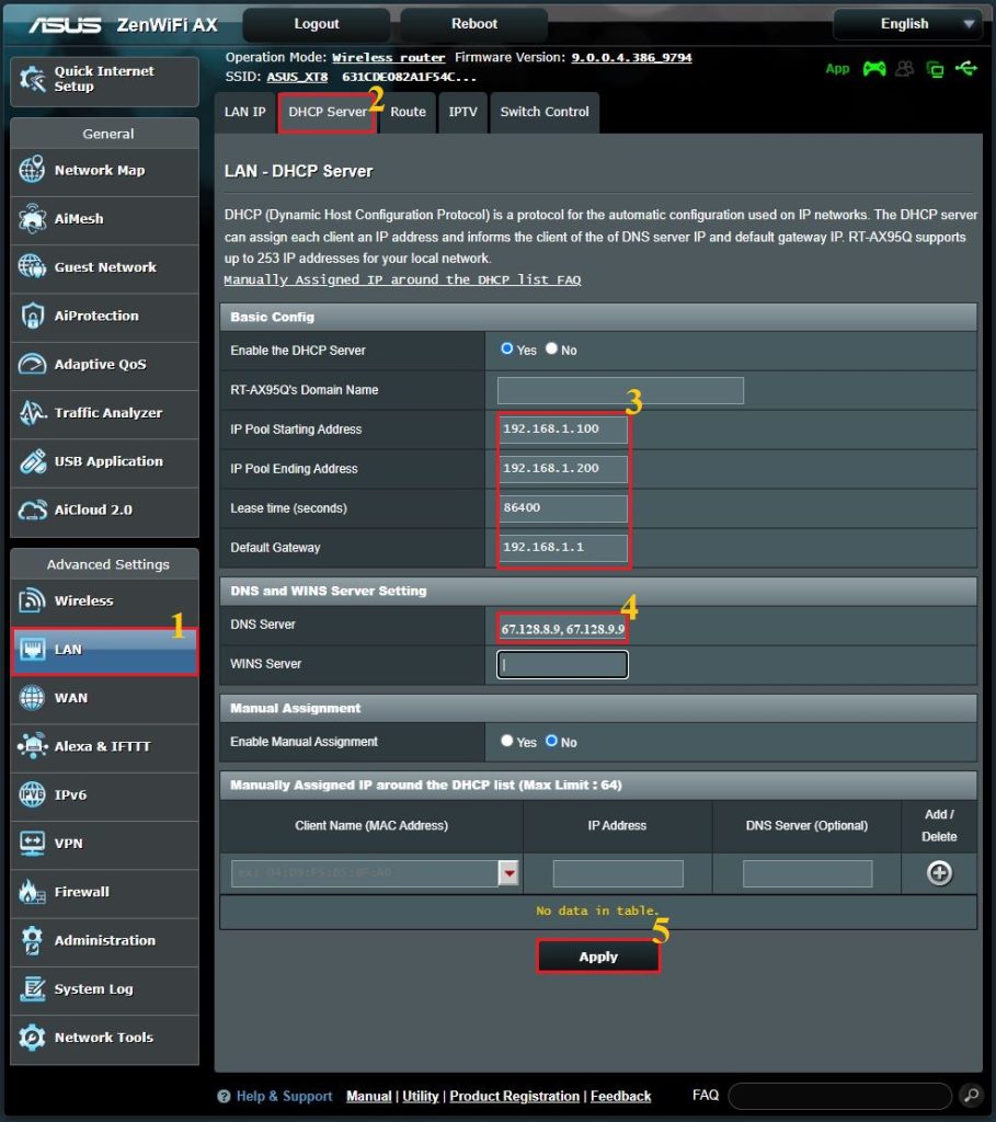 How to setup a ASUS Router - CGI Communications